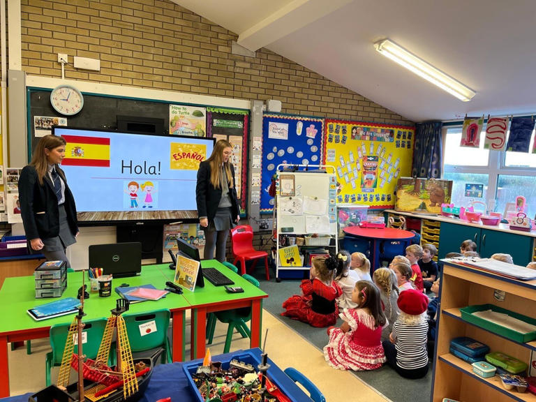 Larne Grammar School pupils visit Whitehead Primary School to mark ...