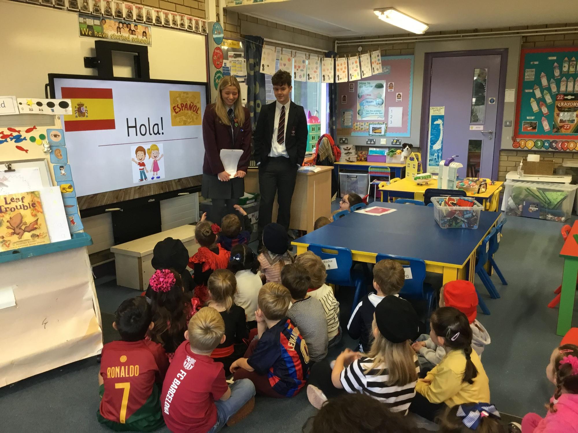 Larne Grammar School pupils visit Whitehead Primary School to mark ...