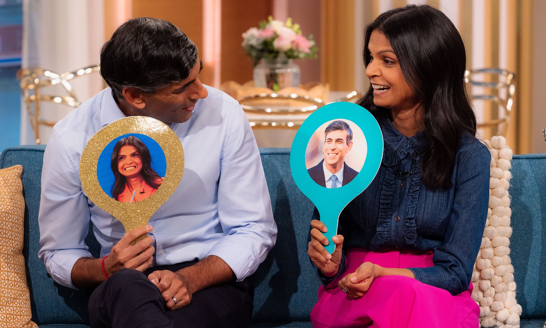'We know who's in charge!' This Morning's Alison Hammond jokes with Rishi Sunak's wife Akshata Murty