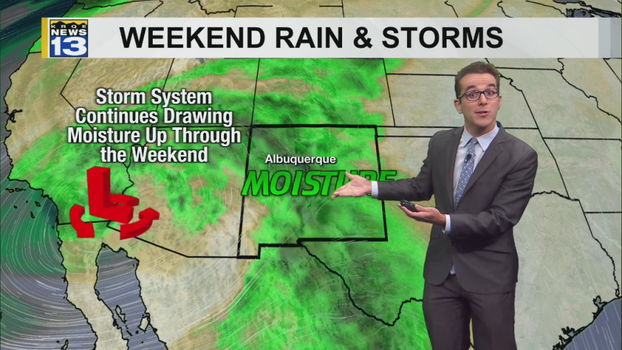 Scattered storms, cooler, & gustier ahead