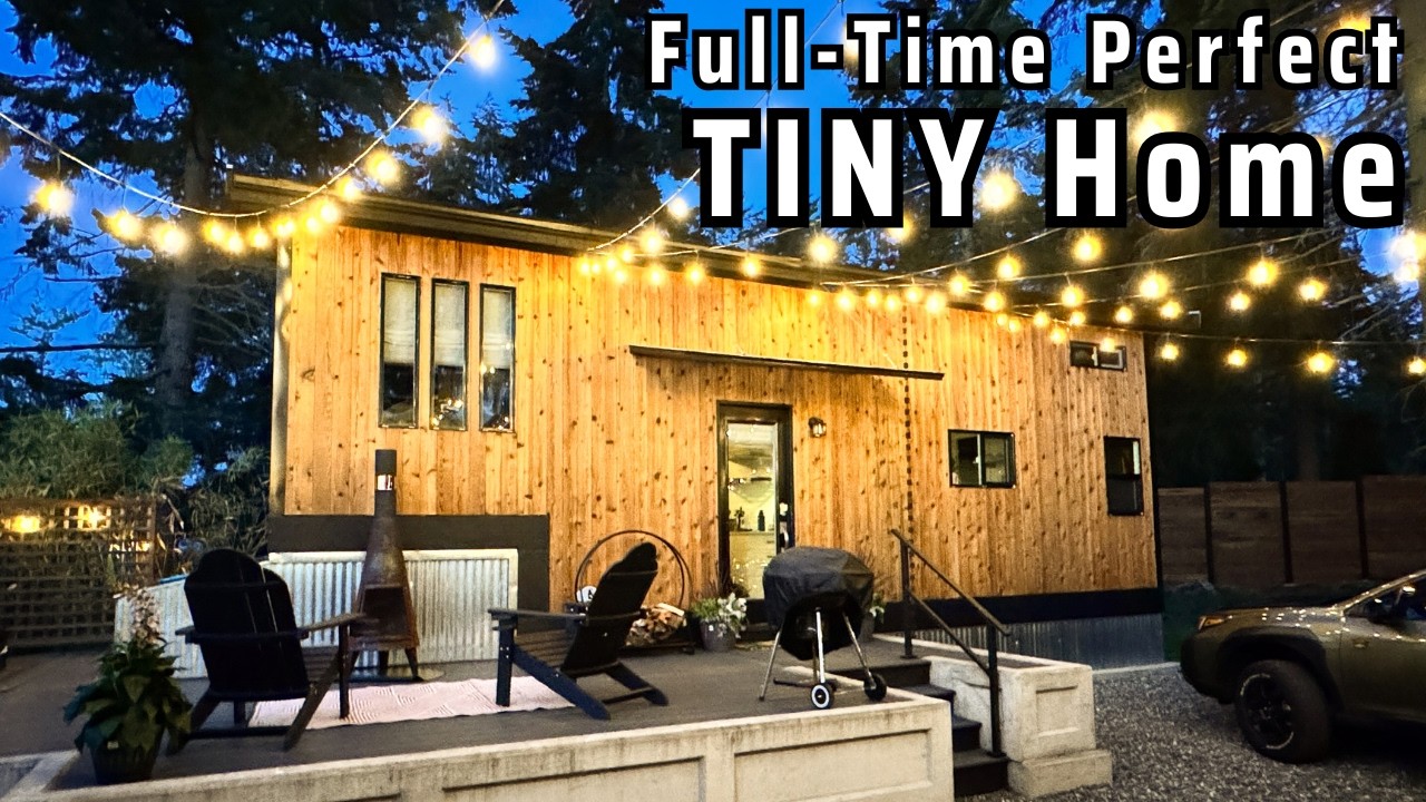 This tiny house design shows what's needed for comfy full-time living