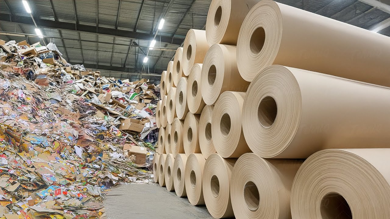 Innovative methods for creating large cardboard rolls from recycled paper