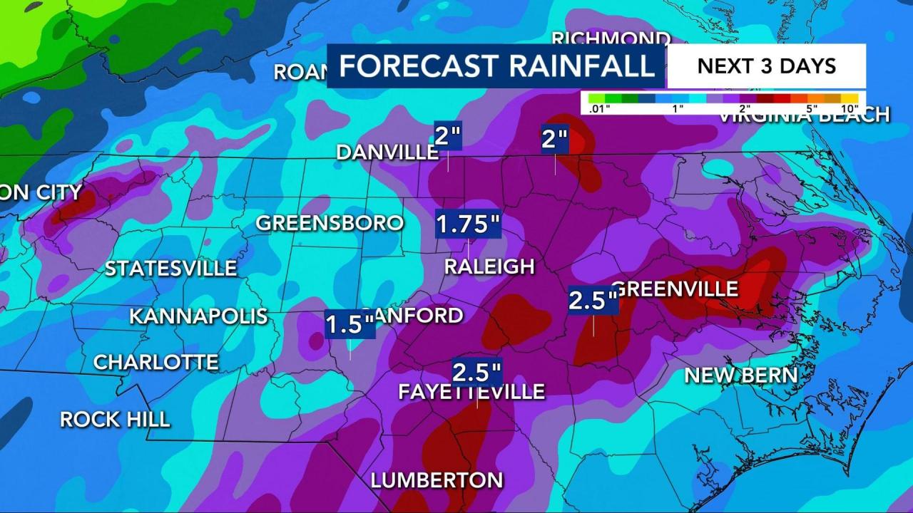 WRAL Weather Alert Day: Cold front brings Friday showers and storms ...