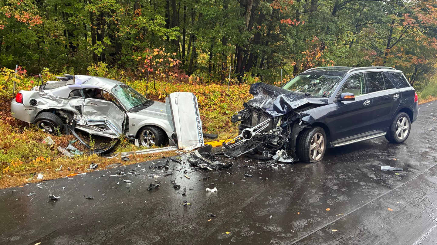 Two injured in serious, 2-vehicle crash in Pelham, NH