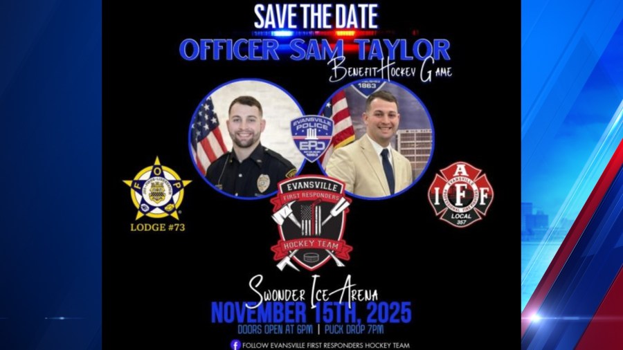 Hocky benefit game held for Officer Sam Taylor