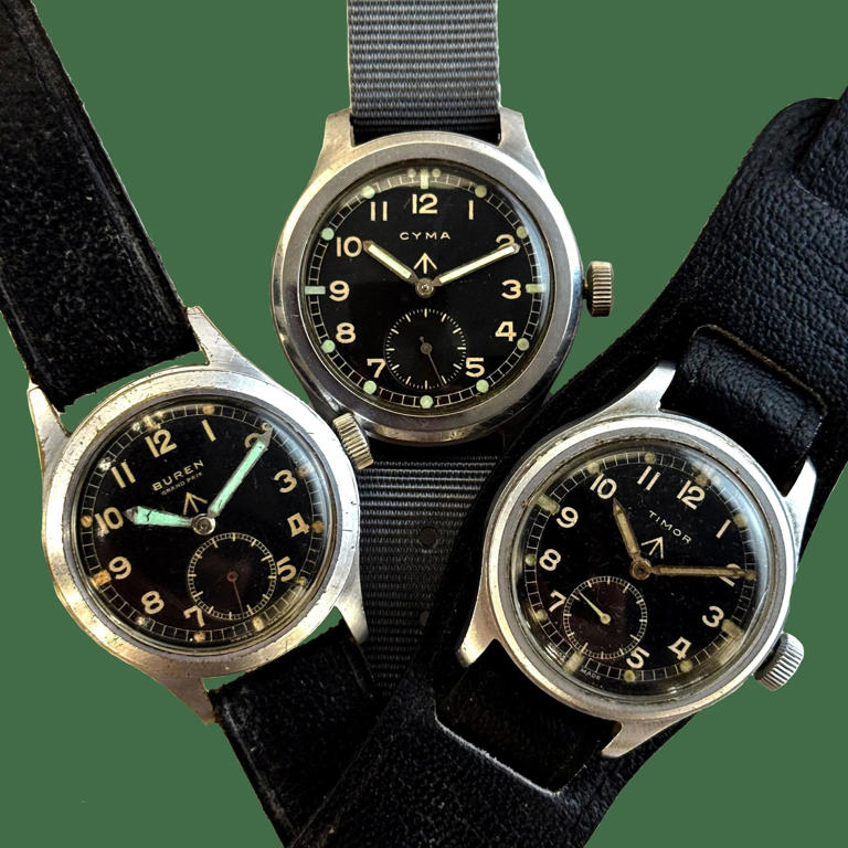 Rare 'Dirty Dozen' and 'Fab Four' military watches up for auction