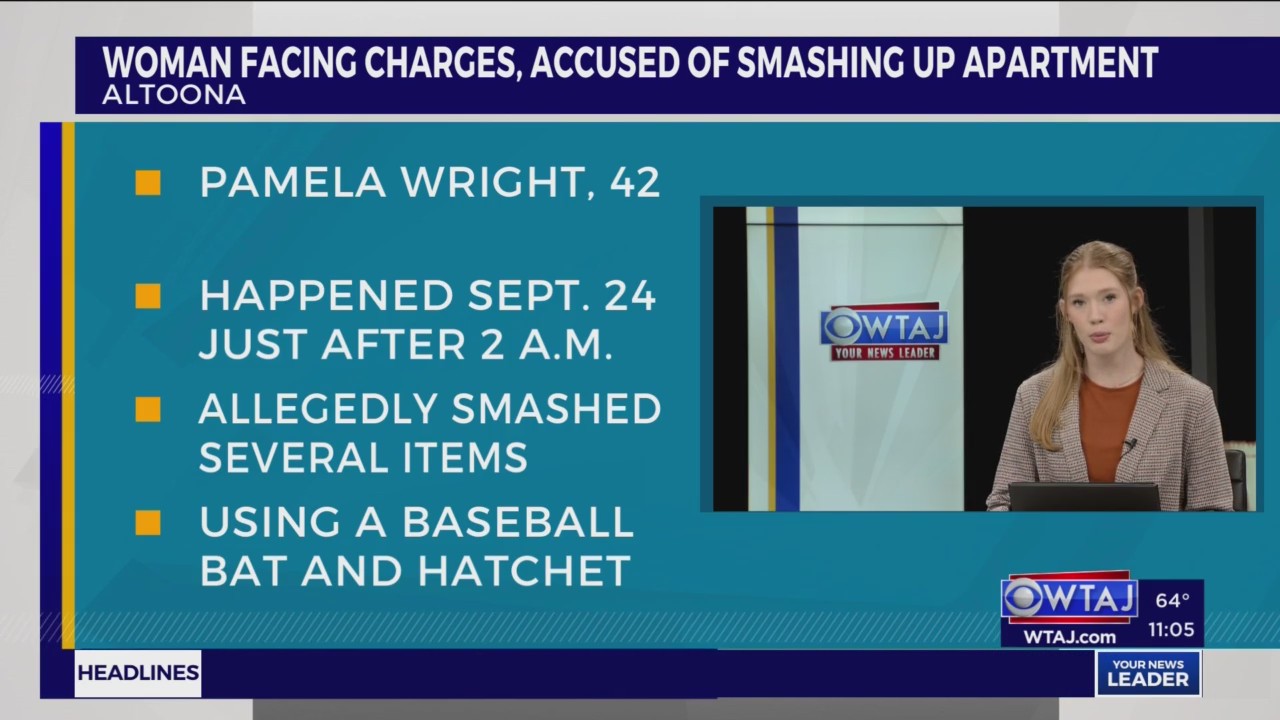 APD: Woman with hatchet smashed up Altoona apartment 'I'm gonna kill him'