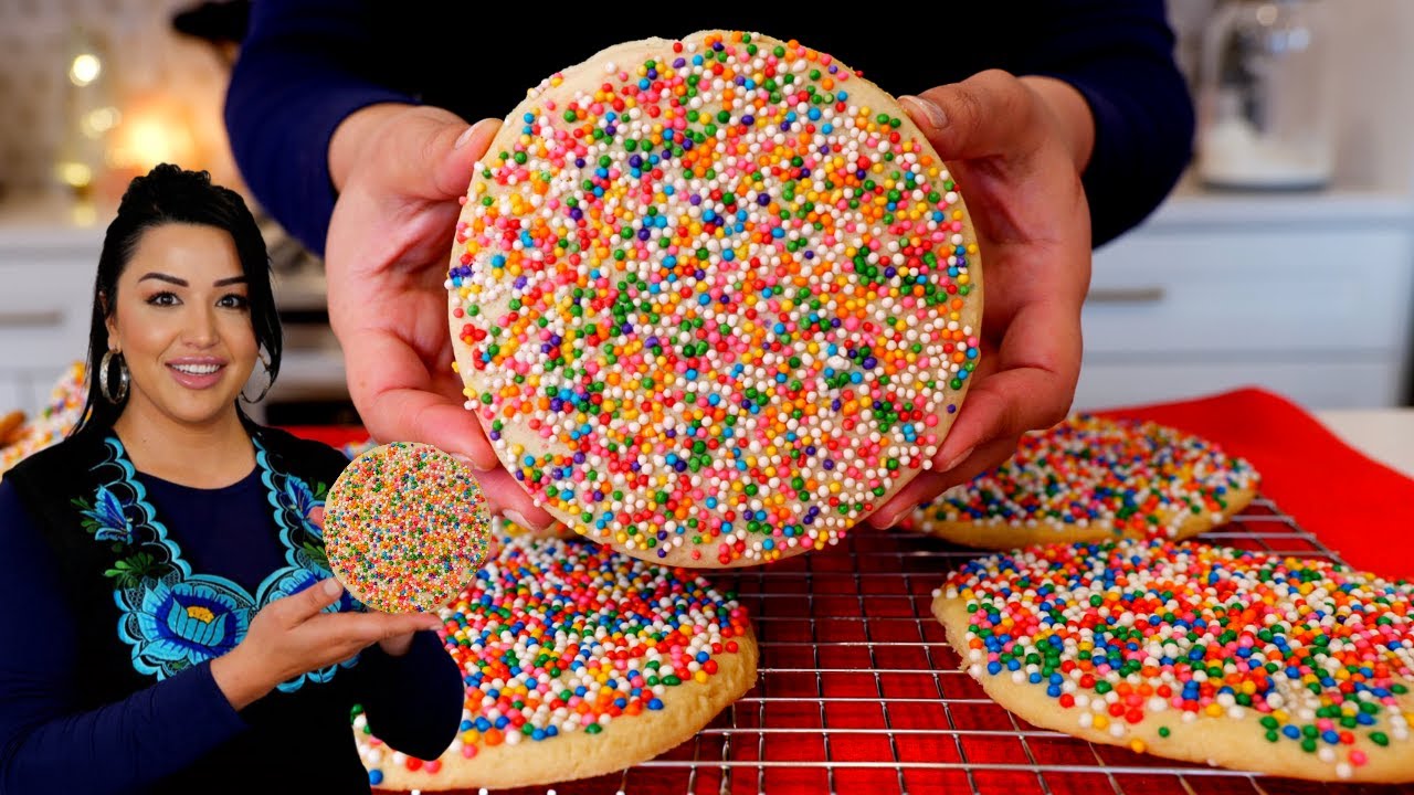 Mexican SPRINKLE COOKIES Recipe, from SCRATCH Step by Step