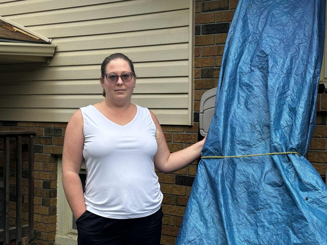 A tree fell on her house in April, but she's still waiting for repairs due to insurance delays