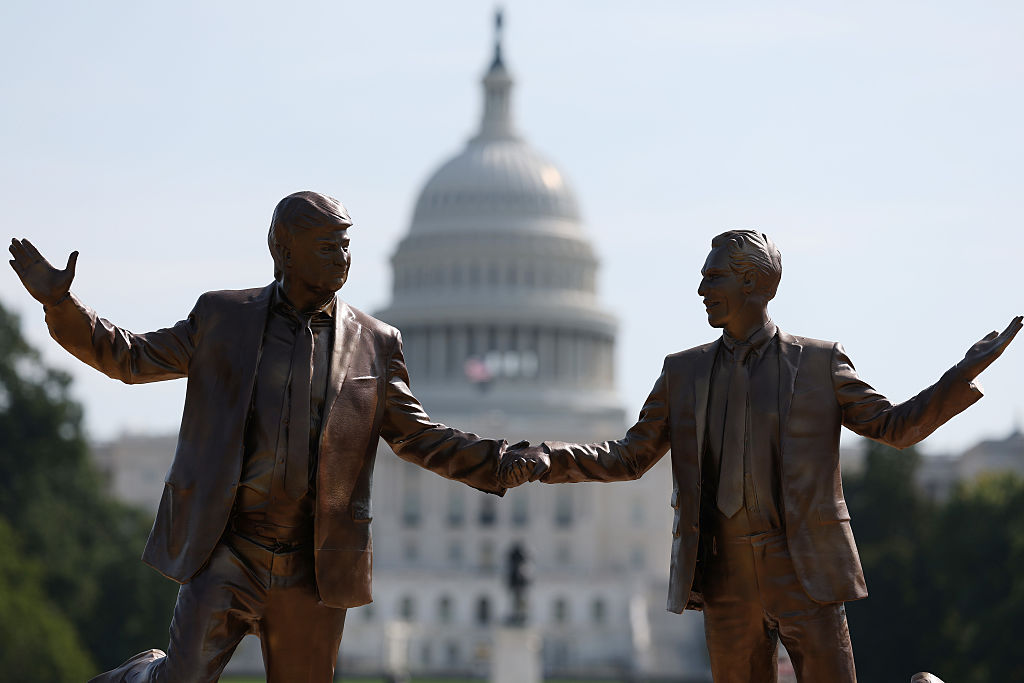 Trump and Epstein dancing statues taken down in DC