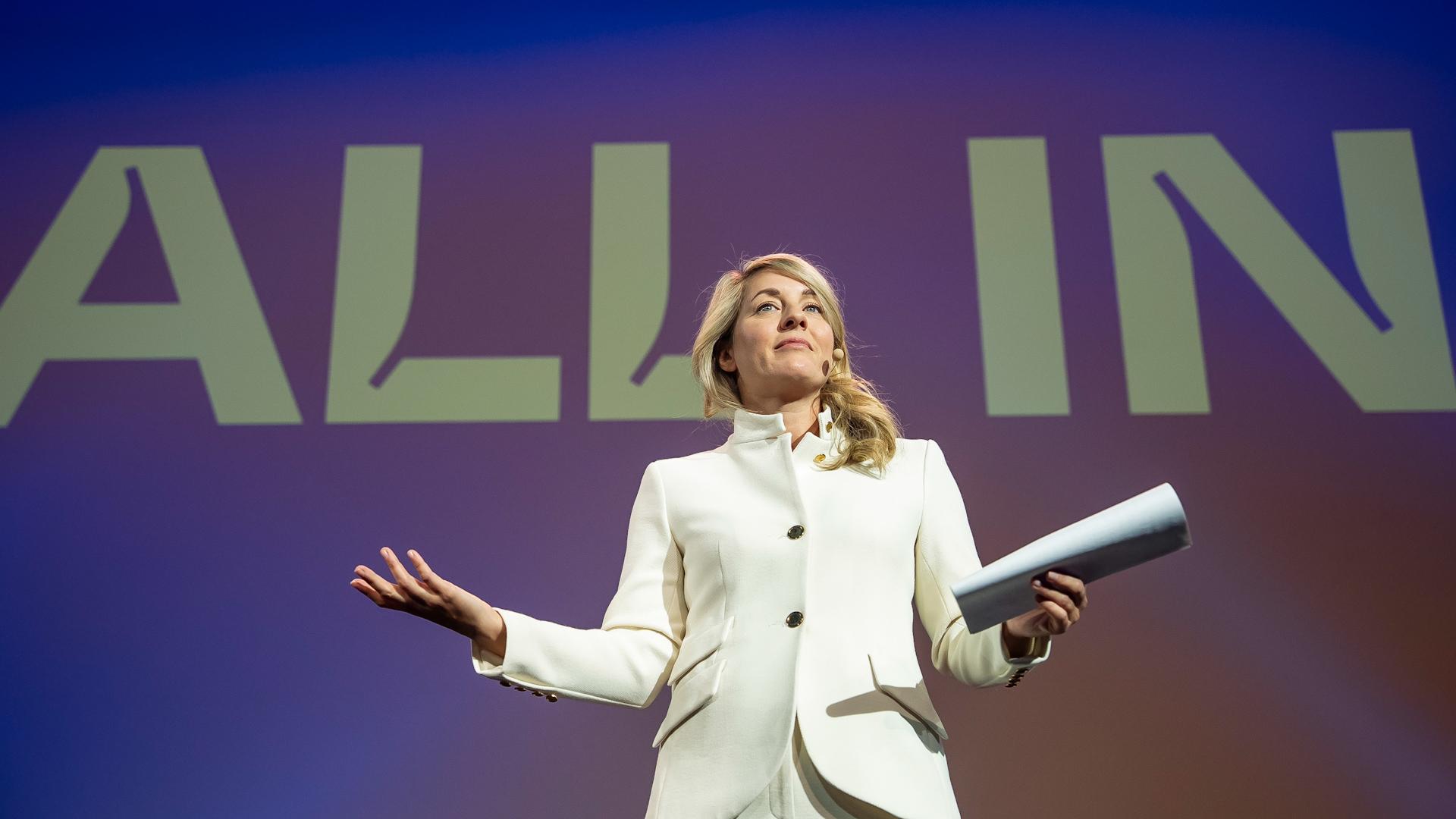 Industry Minister Mélanie Joly addresses AI conference
