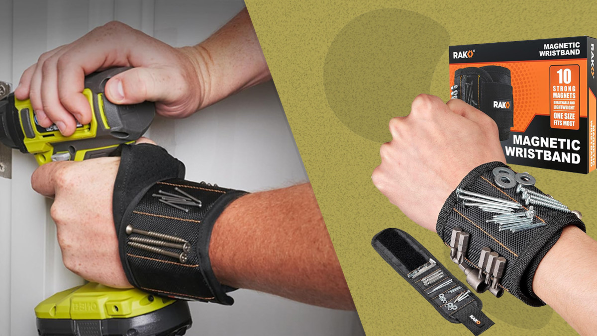 This Magnetic Tool Wristband Is a Godsend for Working With Nails and ...