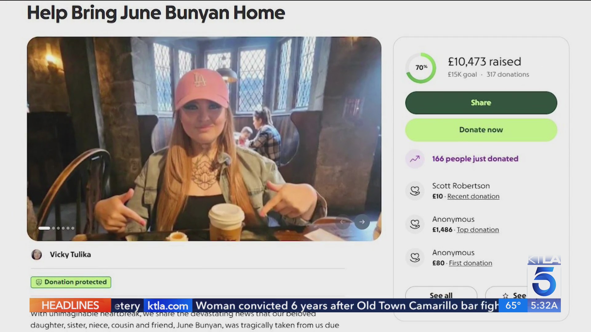 Scottish woman murdered after moving to L.A.