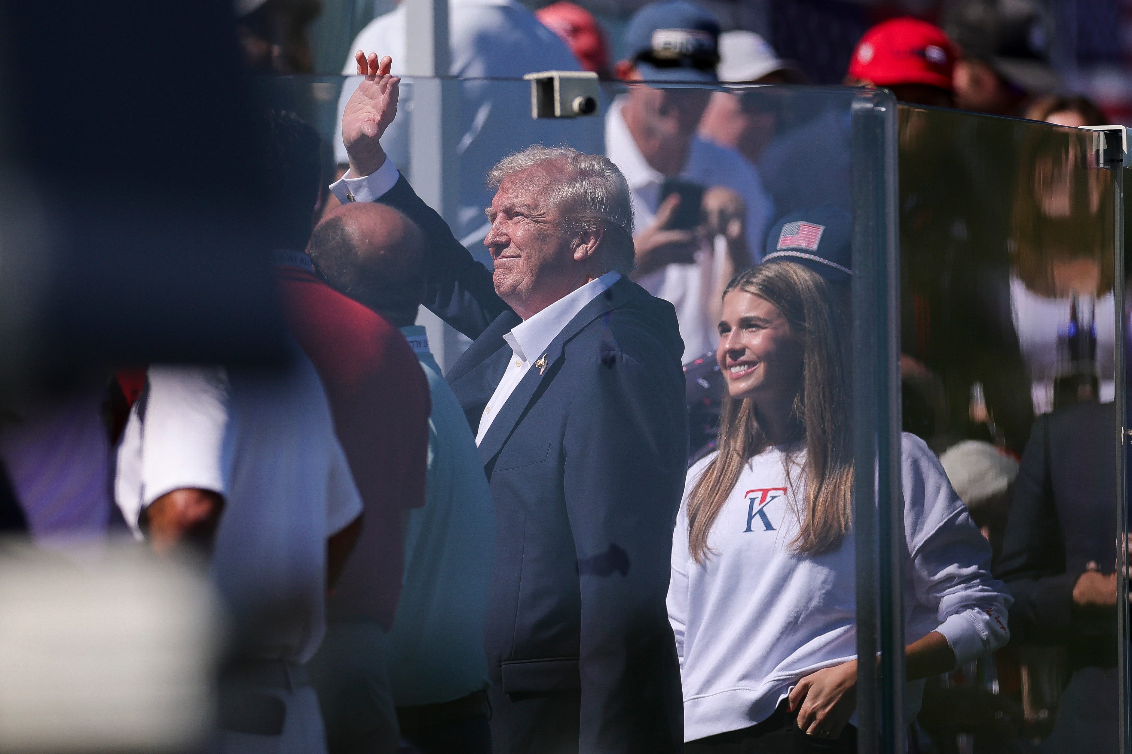 Kai Trump wears new clothing line to Ryder Cup alongside her ...