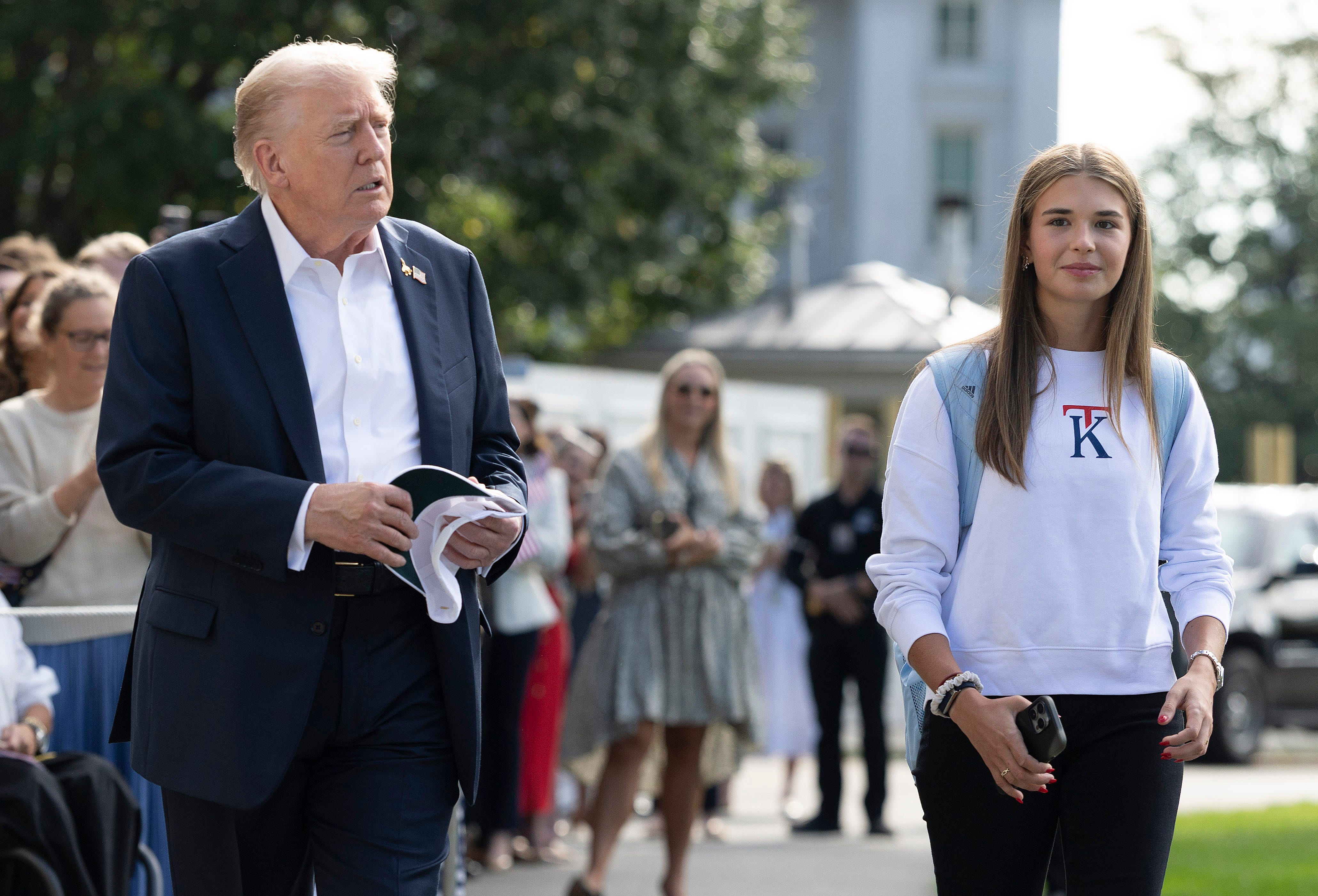 Kai Trump wears new clothing line to Ryder Cup alongside her ...