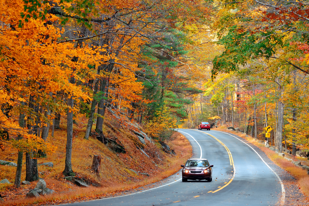 Scenic byways perfect for US fall road trips