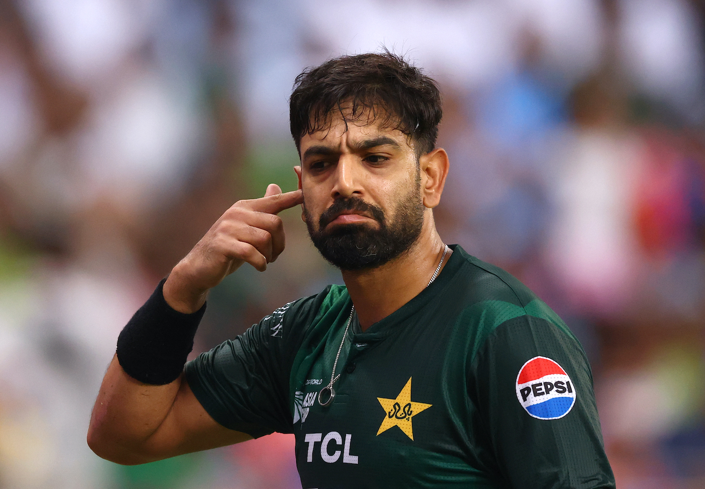 Haris Rauf fined 30% of match fee for breaching ICC code of conduct