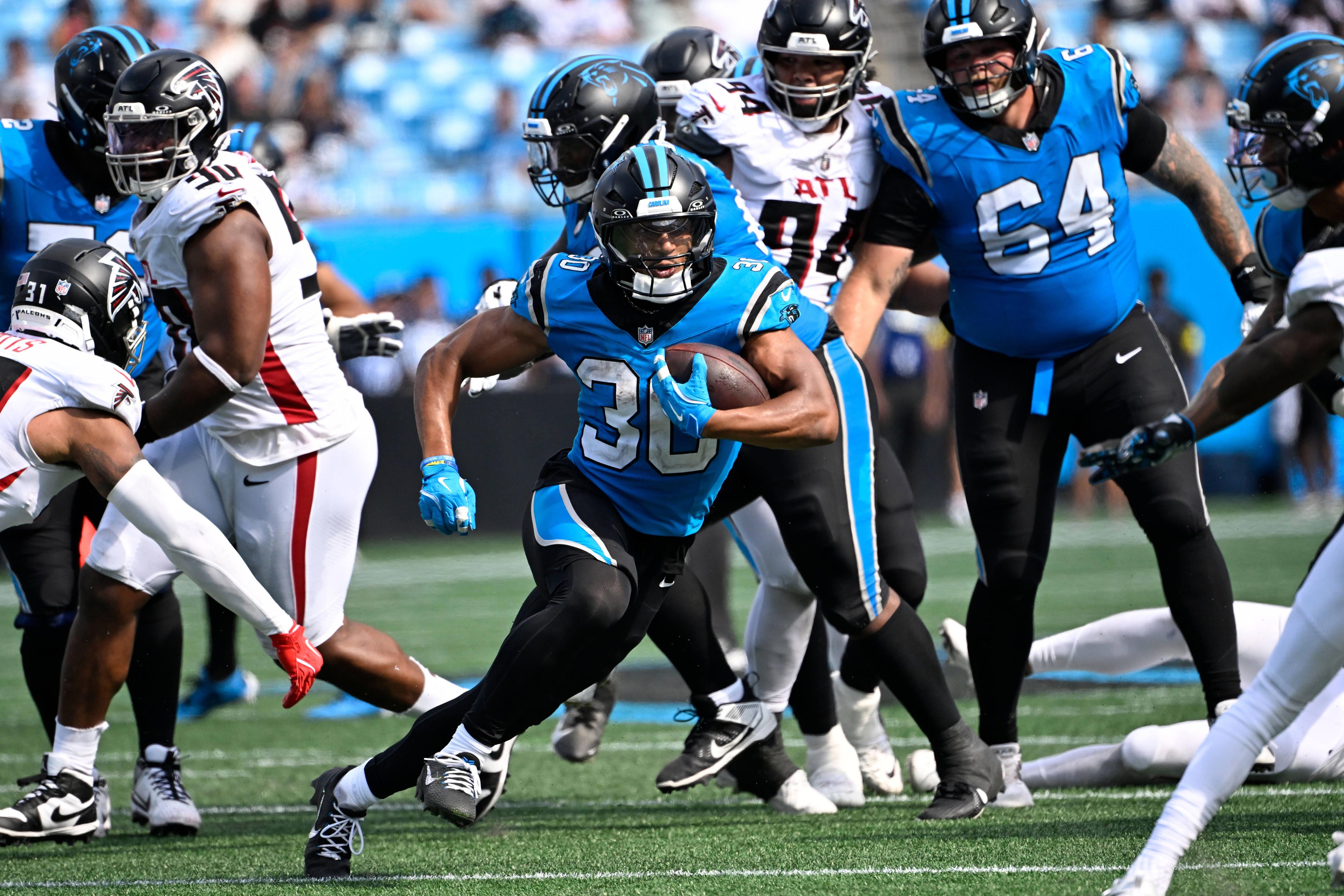 Panthers HC Dave Canales speaks on Week 4 statuses for Chuba Hubbard ...