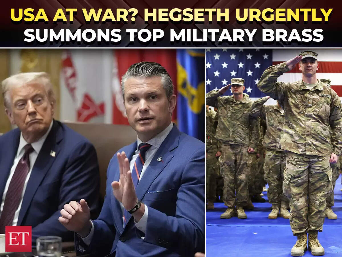 America going to war? Hegseth summons 800 top generals and admirals to ...