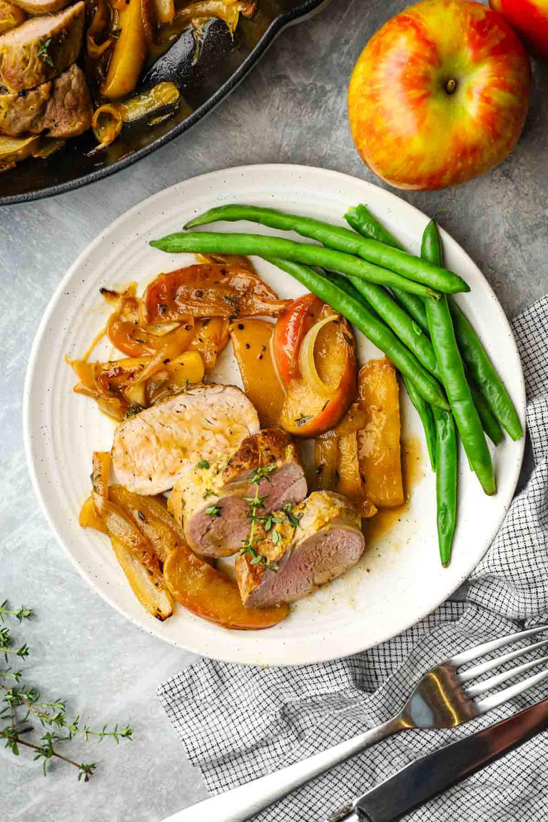 Apple And Onion Pork Tenderloin