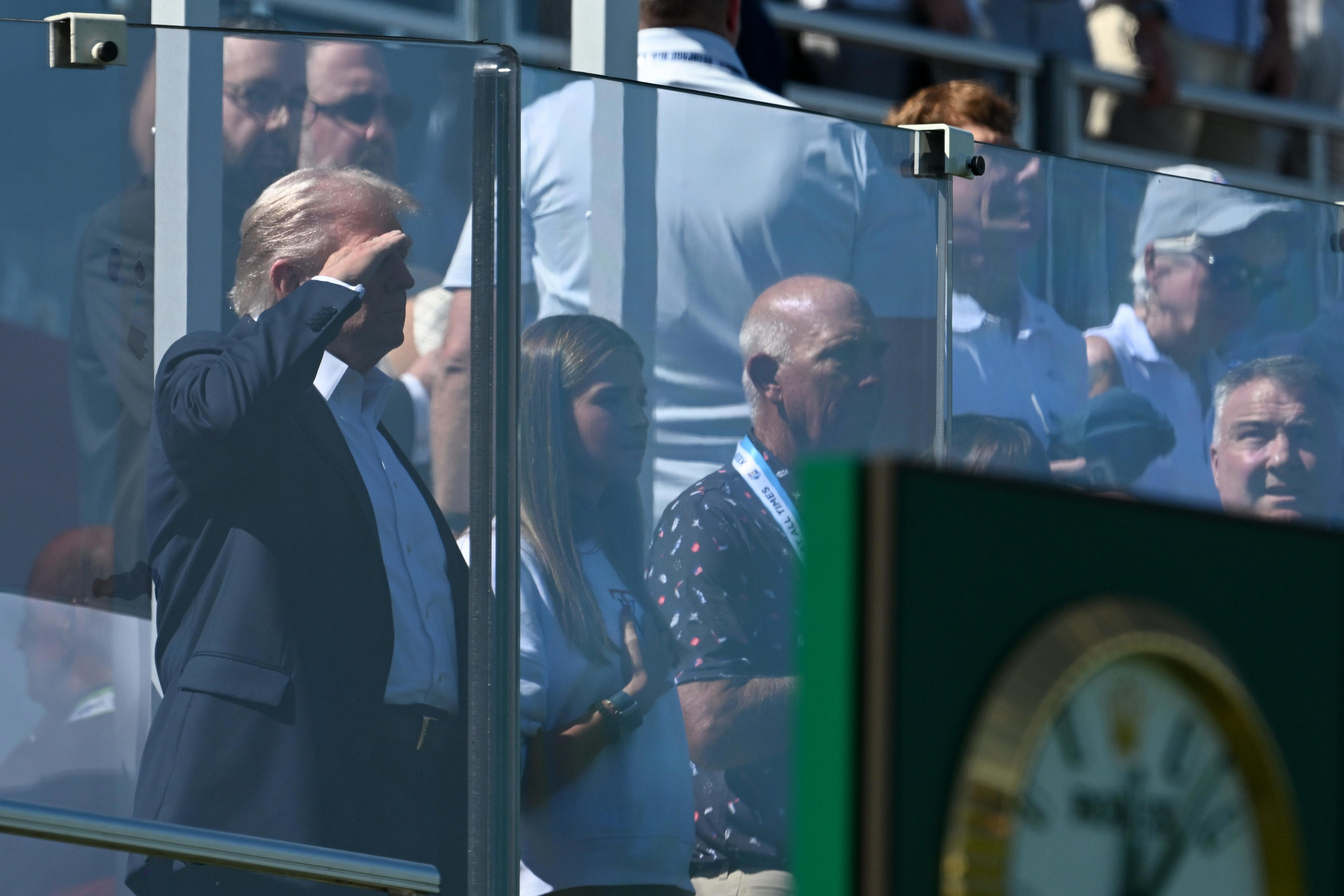 Scenes from 2025 Ryder Cup headlined by President Donald Trump's arrival