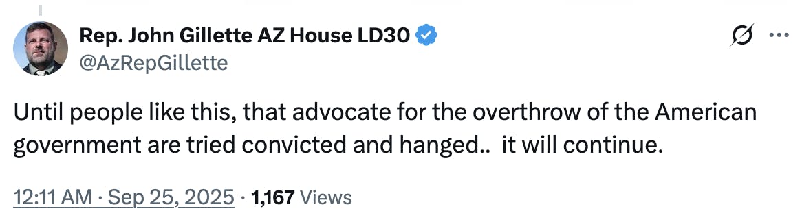 GOP Official Calls for Democratic Congresswoman to Be Executed