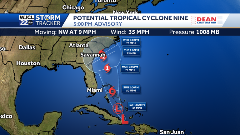 Tracking the Tropics: The latest models for Humberto, Potential ...