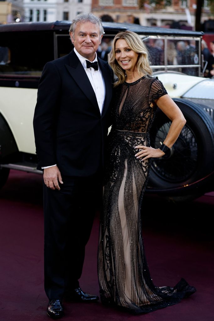 Downton Abbey's Hugh Bonneville and girlfriend Heidi put on loved-up ...