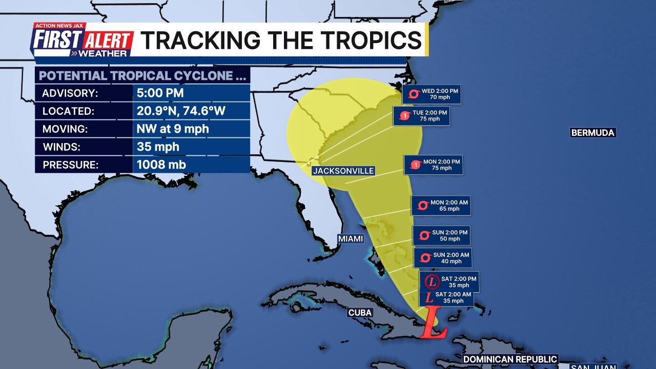 Tracking the Tropics: Humberto headed to west Atlantic, Potential ...