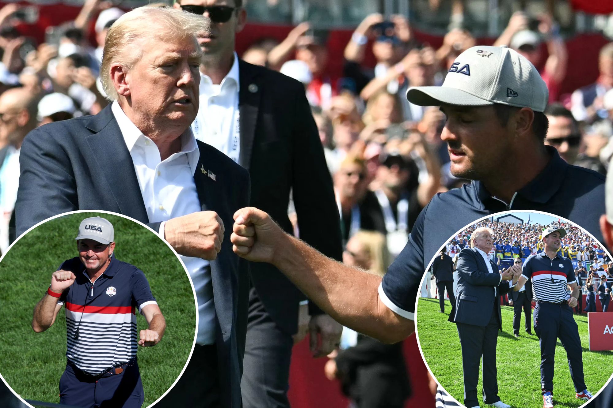 President’s Ryder Cup arrival welcomed with Keegan Bradley’s Trump ...