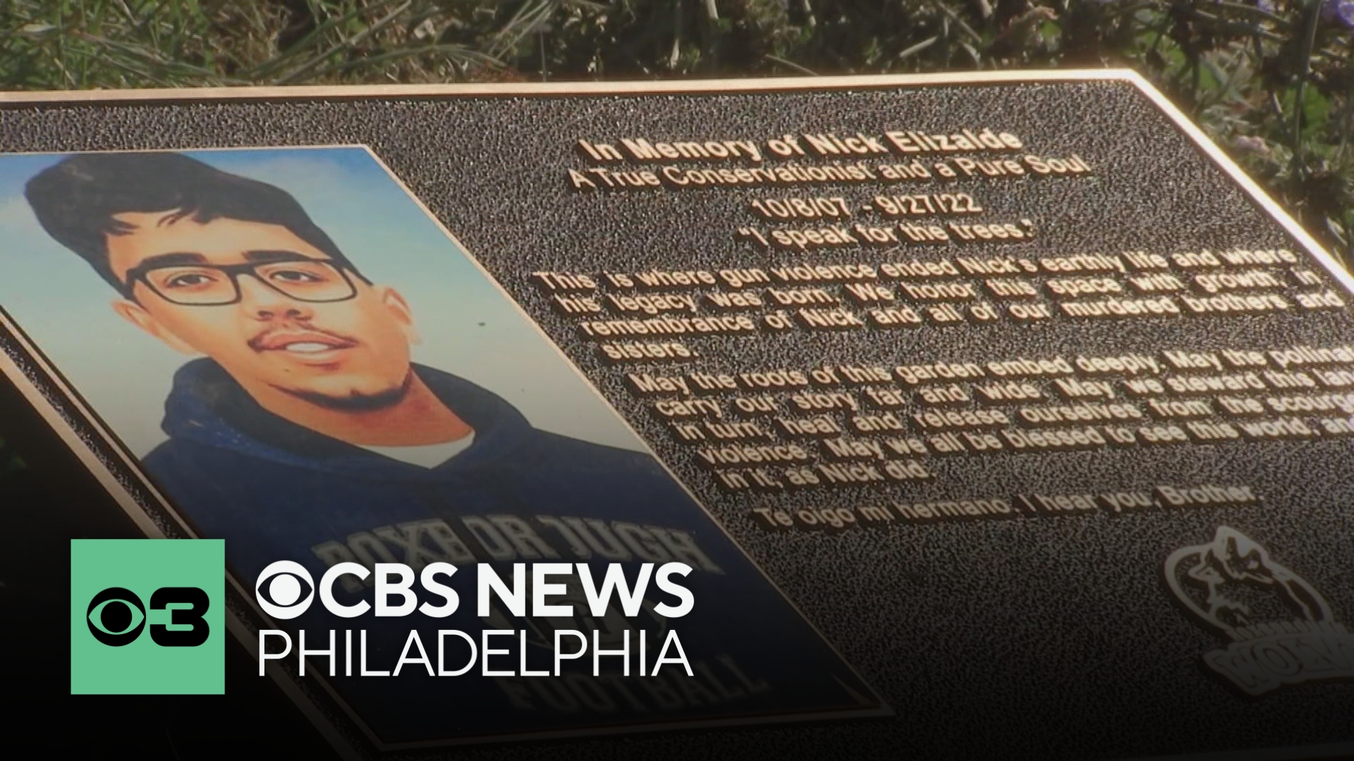 Roxborough High School remembers Nicolas Elizalde with garden, mural