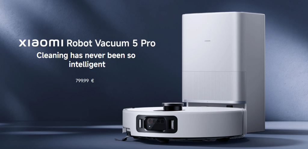 Xiaomi Robot Vacuum 5 Pro Brings AI Cleaning, Hot-Water Mop Wash, and ...
