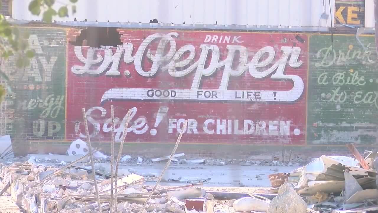 City of Lufkin makes plans to preserve once-hidden Dr Pepper mural