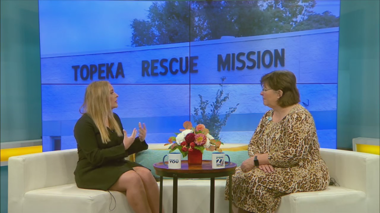 Topeka Rescue Mission collects 700 pounds of food for charity