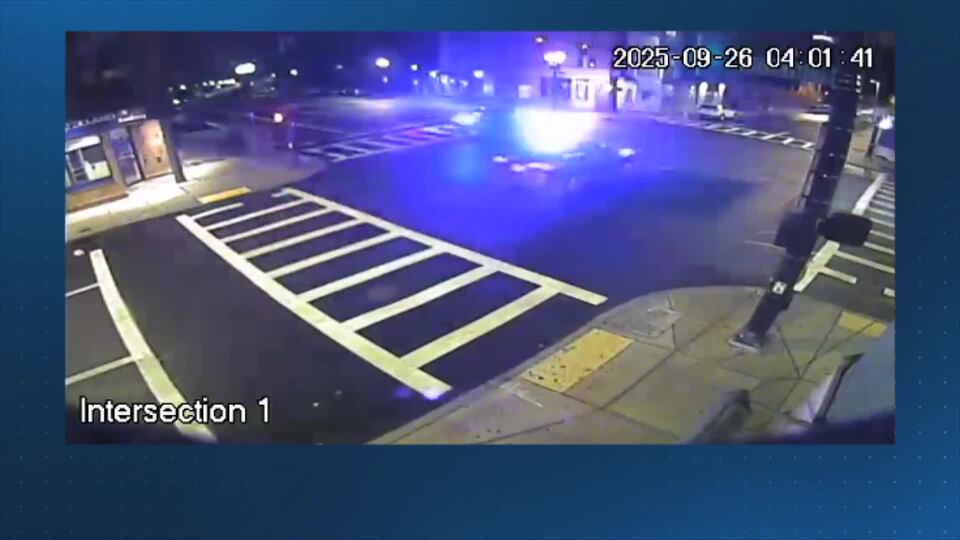 Surveillance video shows crash in Boston intersection that left 2 ...