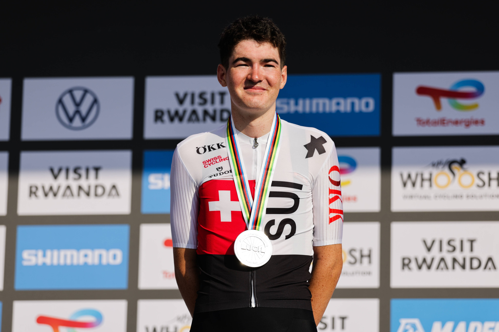 Jan Huber gewinnt im U23-Strassenrennen Silber