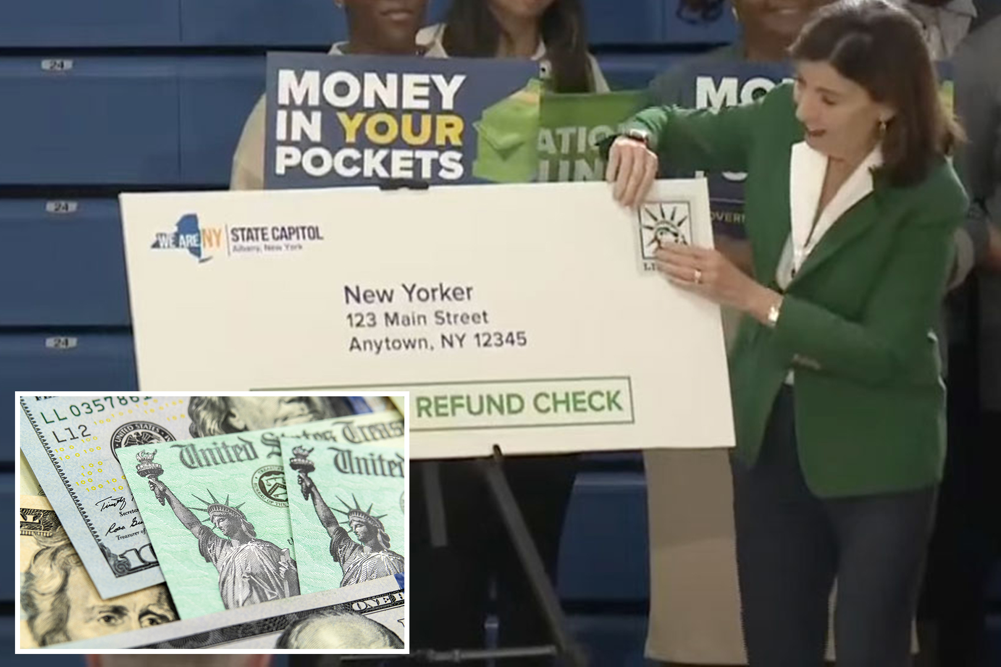 ‘Hochul handout’ checks of up to $400 being sent out to millions of New Yorkers starting today ...