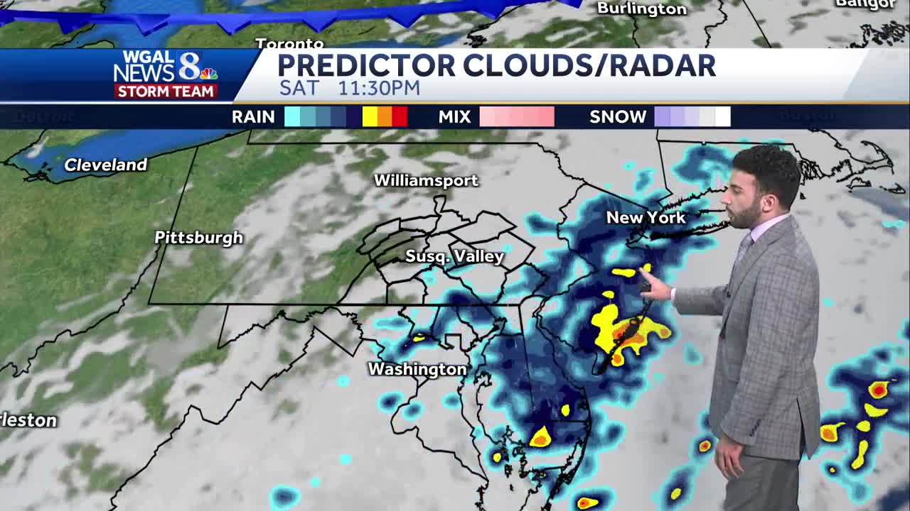 Mostly clear this afternoon, chances for rain are back up for the weekend