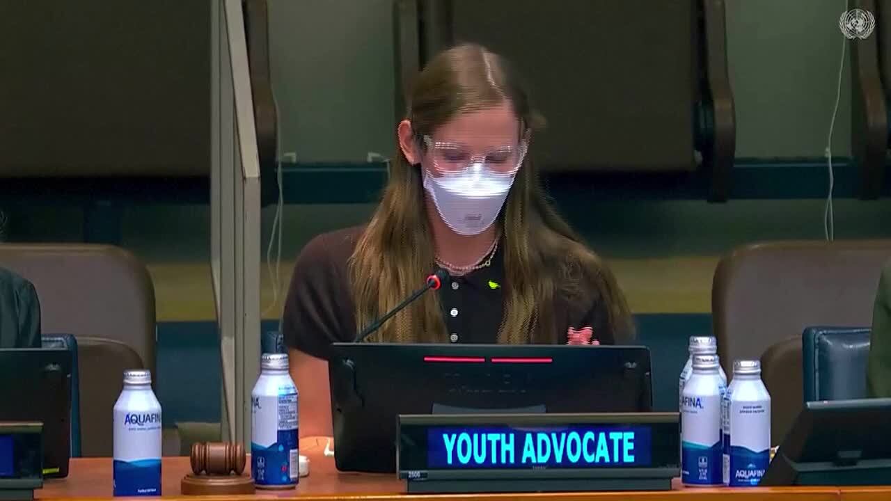 Violet Affleck demands mask mandates be reinstated during speech at UN