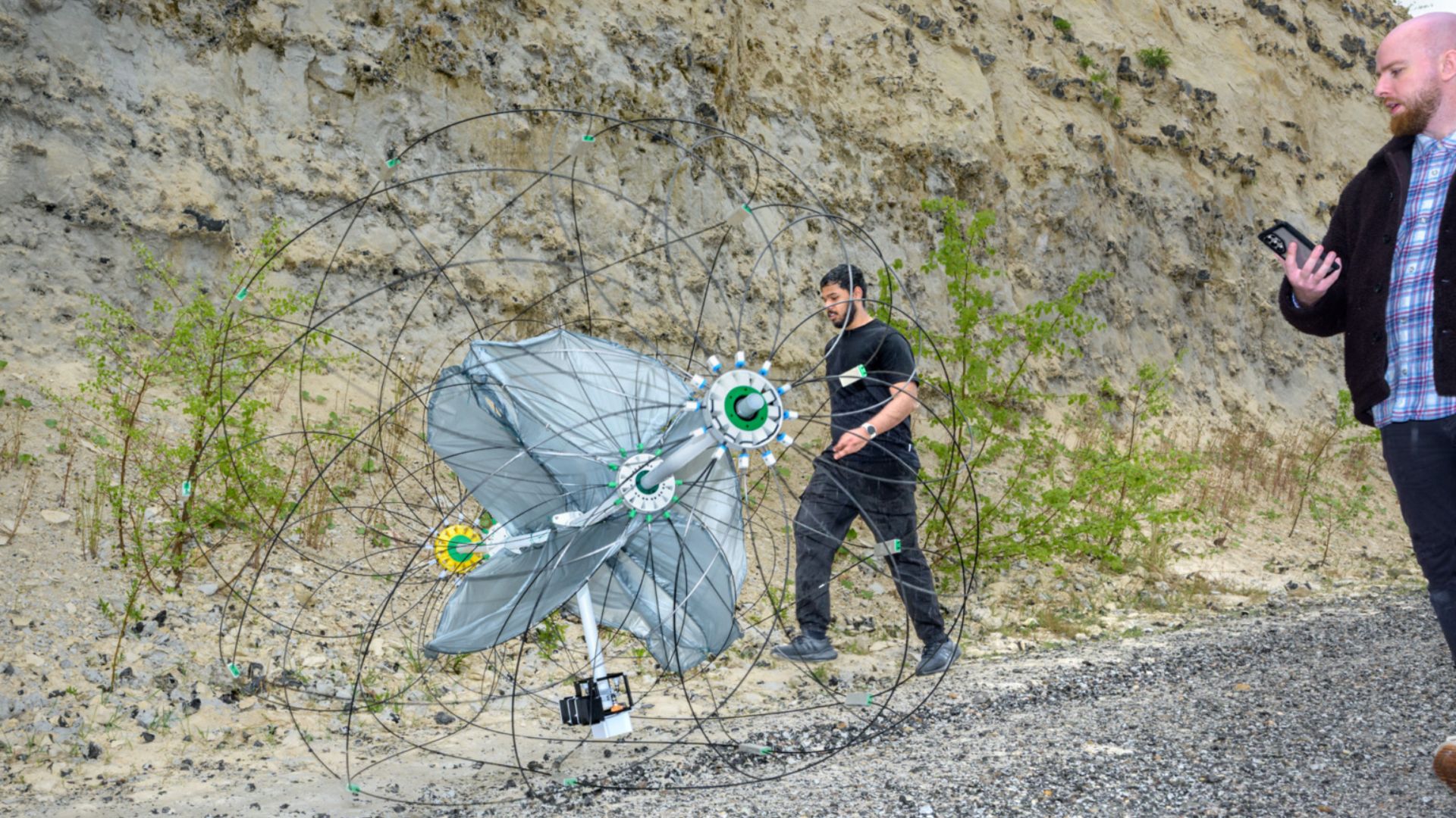 Photos: Wind-powered tumbleweed rovers could roll up to 1,740 miles ...