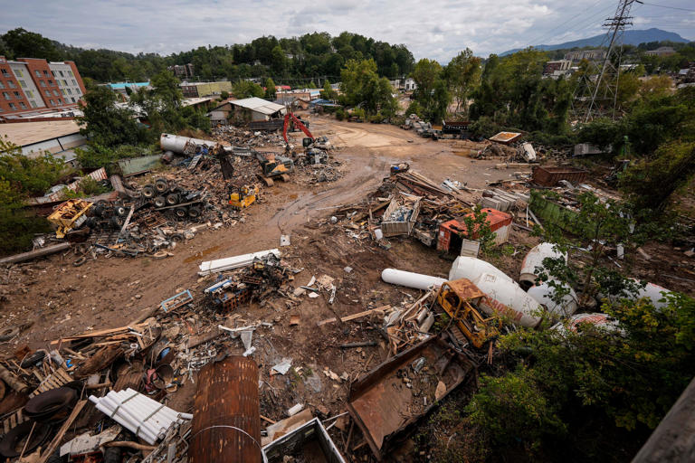 Hurricane Helene recovery continues in North Carolina 1 year later: See ...