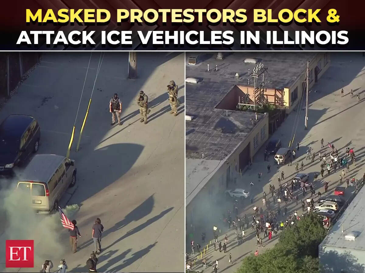 Op Midway Blitz | Masked protesters clash with ICE, attack vehicles at ...