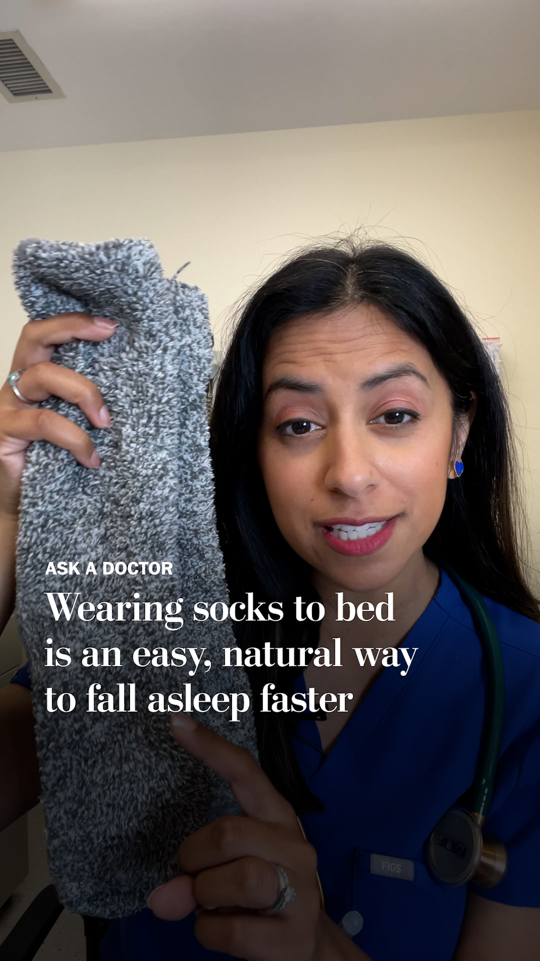 Wearing socks to bed is an easy, natural way to fall asleep