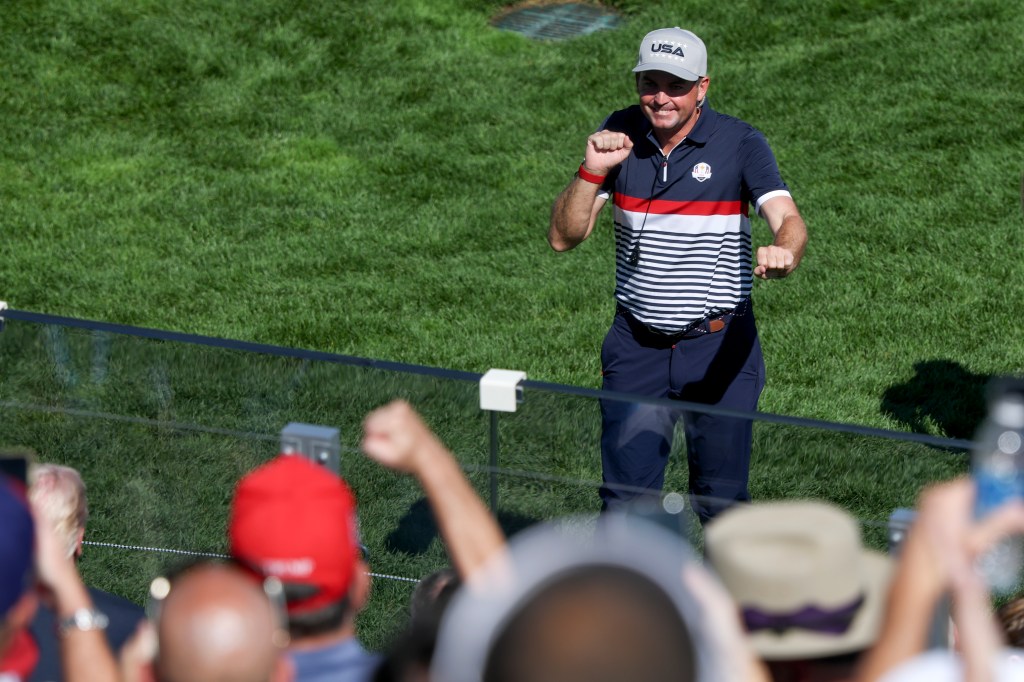 President’s Ryder Cup arrival welcomed with Keegan Bradley’s Trump ...