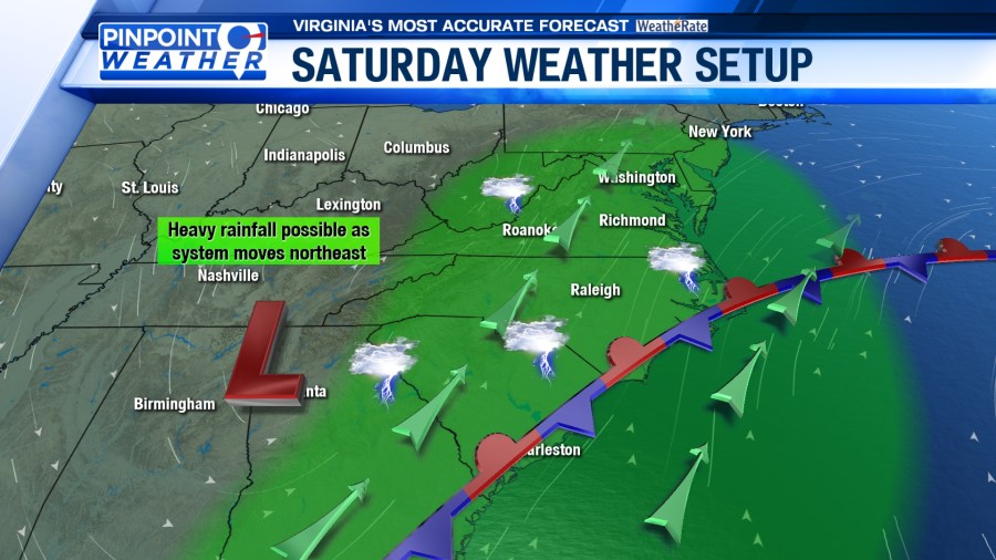 Pinpoint Weather: More rain in store to begin the weekend