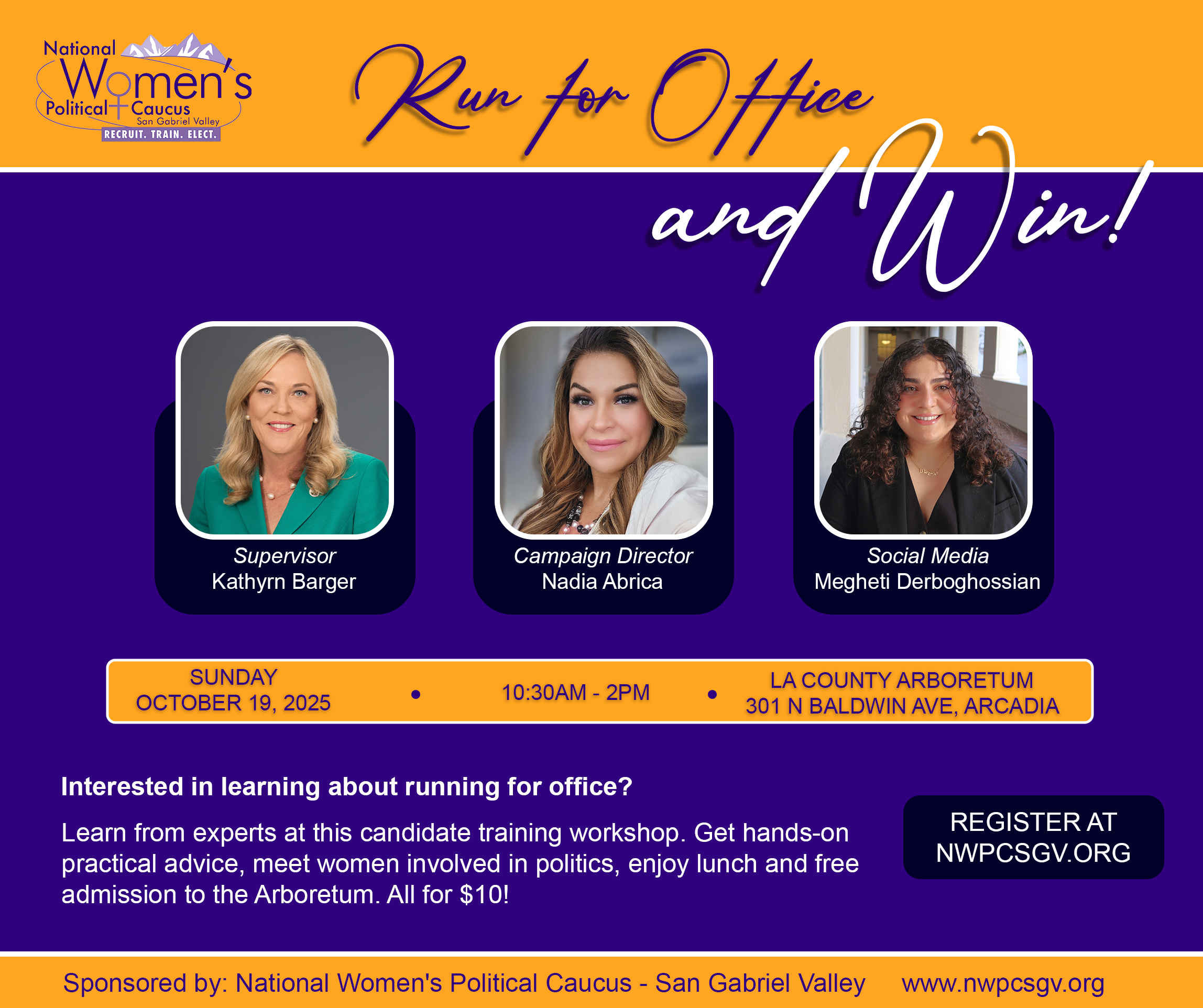 Registration open for SGV candidate training workshop