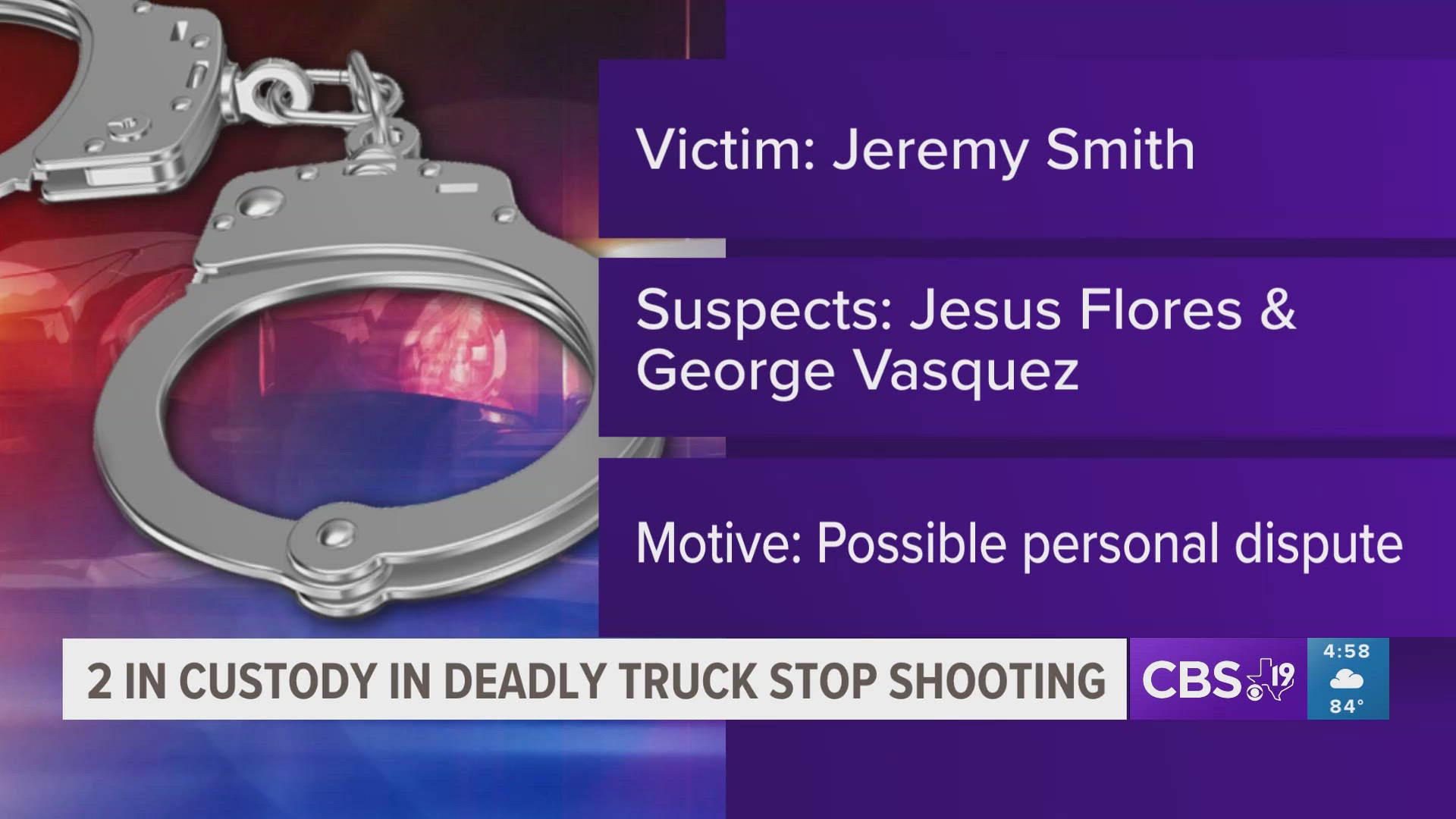 Two in custody following deadly shooting at truck stop in Shelby County