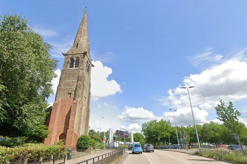 The abandoned tower overlooking one of Greater Manchester's busiest ...