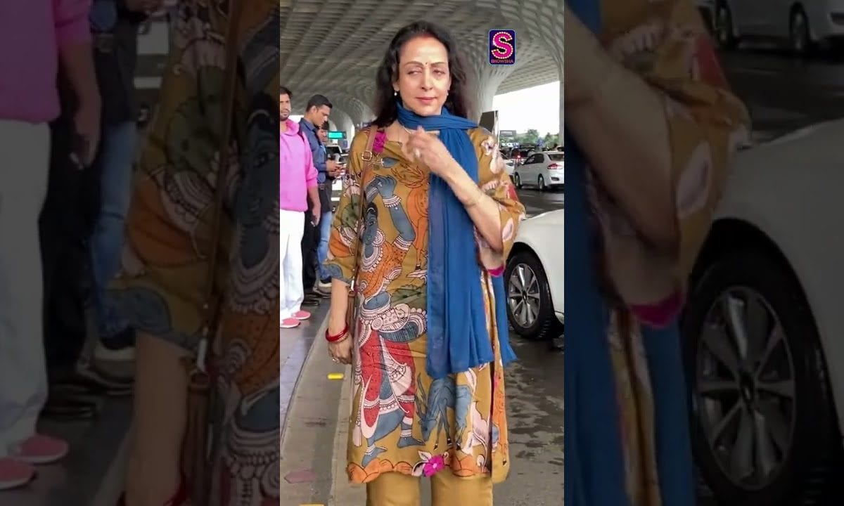 Timeless icon Hema Malini spotted jetting off from Mumbai!