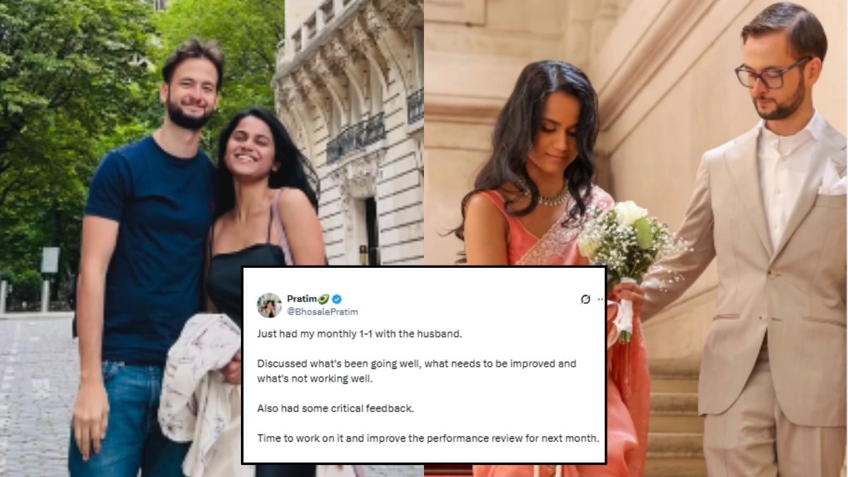 Indian woman shares French husband's monthly 'marriage review ...